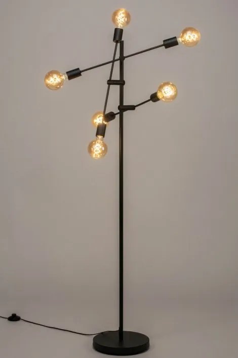 Stojací designová lampa Bulb Vernon Black M
