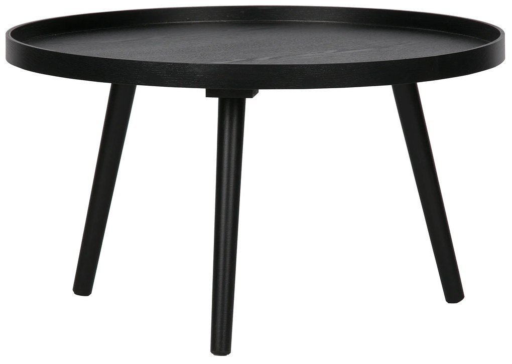 Hoorns Černý kulatý konferenční stolek Mireli 78 cm