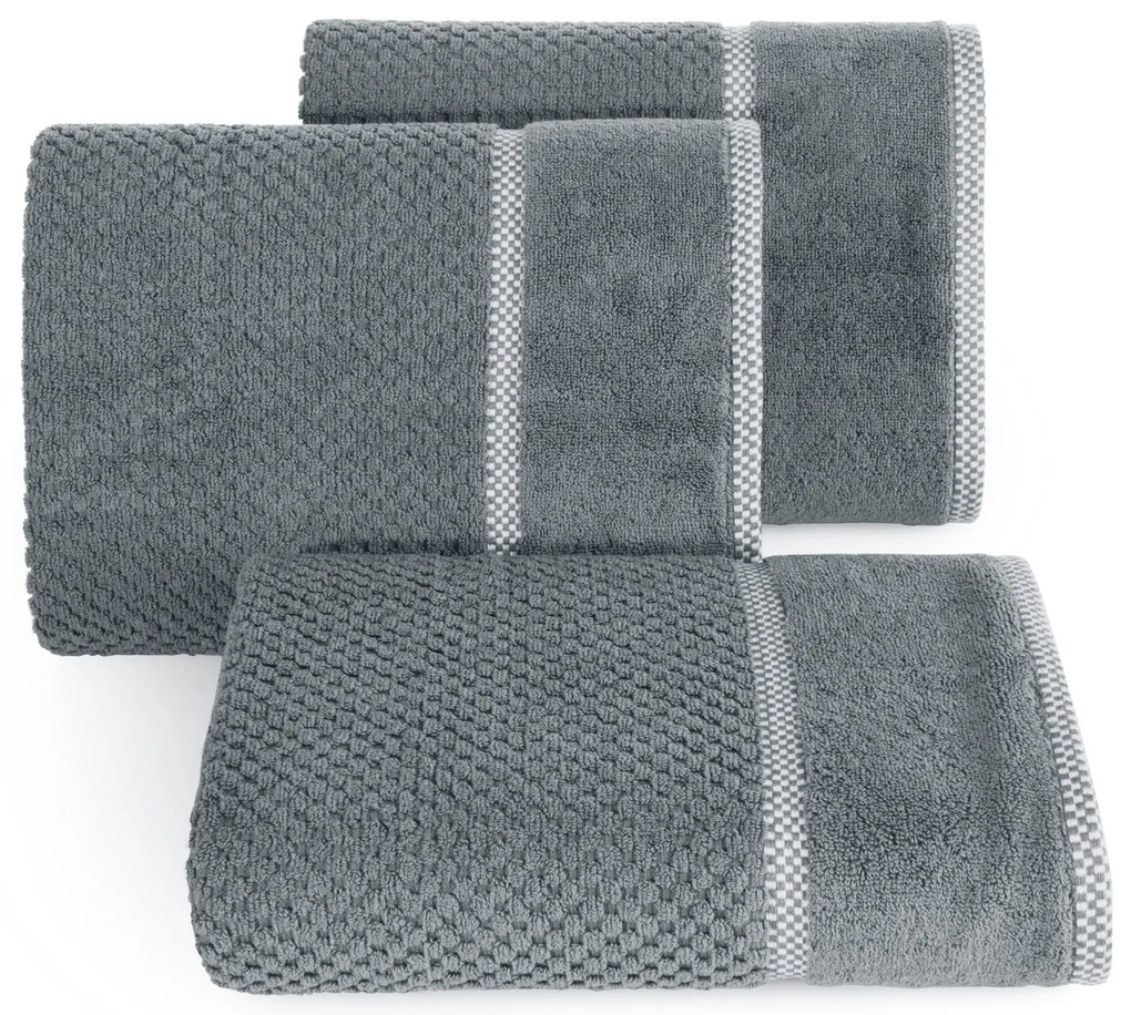 FROTÉ RUČNÍK CALEB3 70X140 CM GRAFITOVÁ