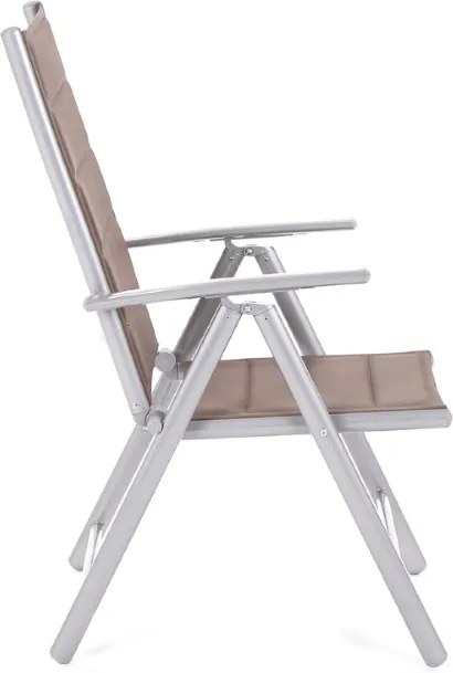Zahradní sestava Ibiza Pollywood 150 cm Silver / Taupe 6+1
