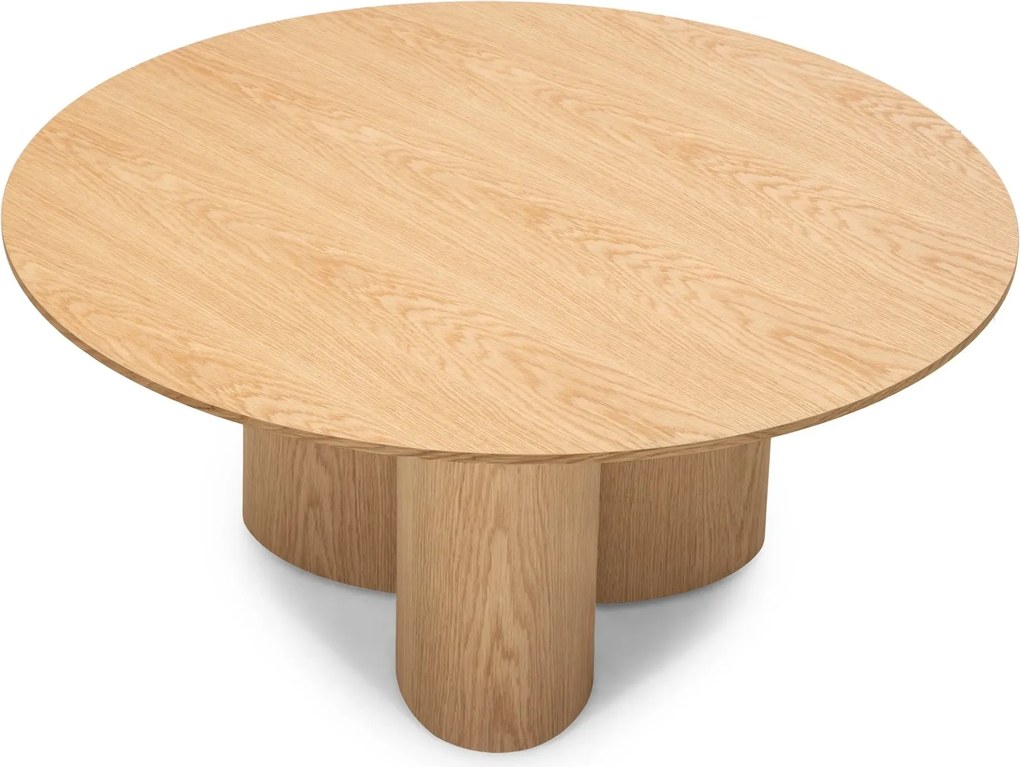 Kulatý konferenční stolek Torino 100 cm dub přírodní