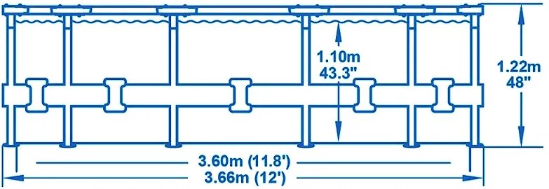 Bestway Steel Pro Max 3,66 x 1,22 m 56420