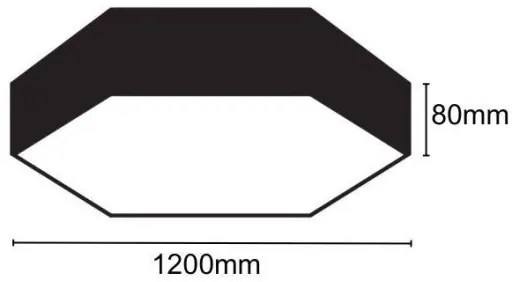 LED Stropní svítidlo LED/120W/230V 4000K pr. 120 cm