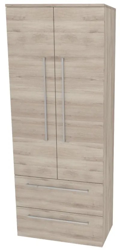 Mereo Mereo, Bino, koupelnová skříňka vysoká 163 cm, dvojitá, Multidecor, CN699DKRS