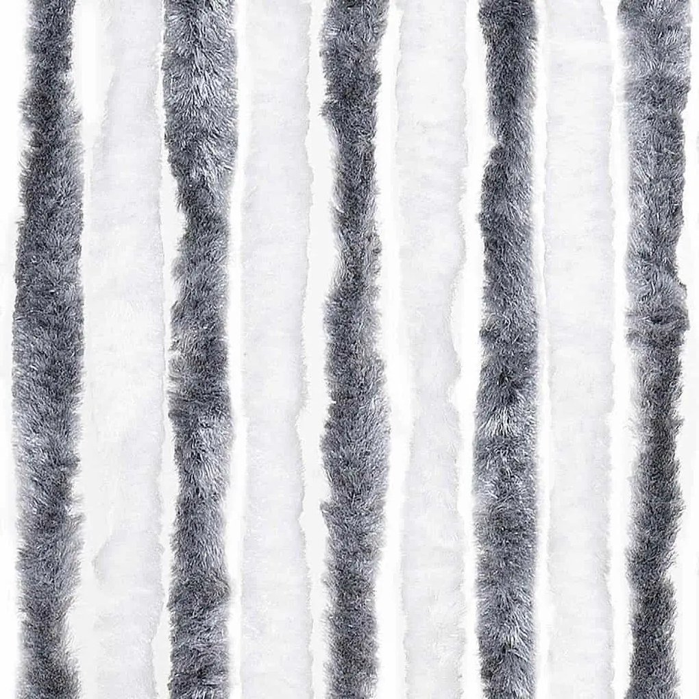 Závěs proti hmyzu šedobílý 90 x 200 cm Chenille 315124