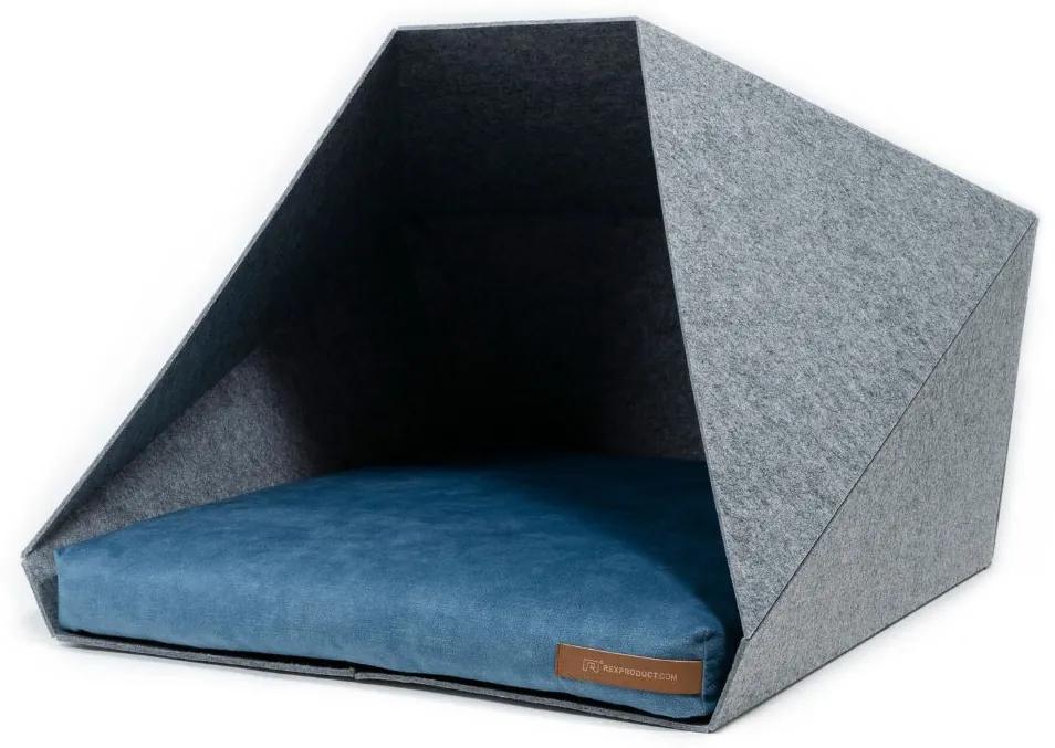 Rexproduct Skládací pelíšek PETPOCKET s měkkou matrací SVĚTLE ŠEDÝ Zvolte barvu: Modrá