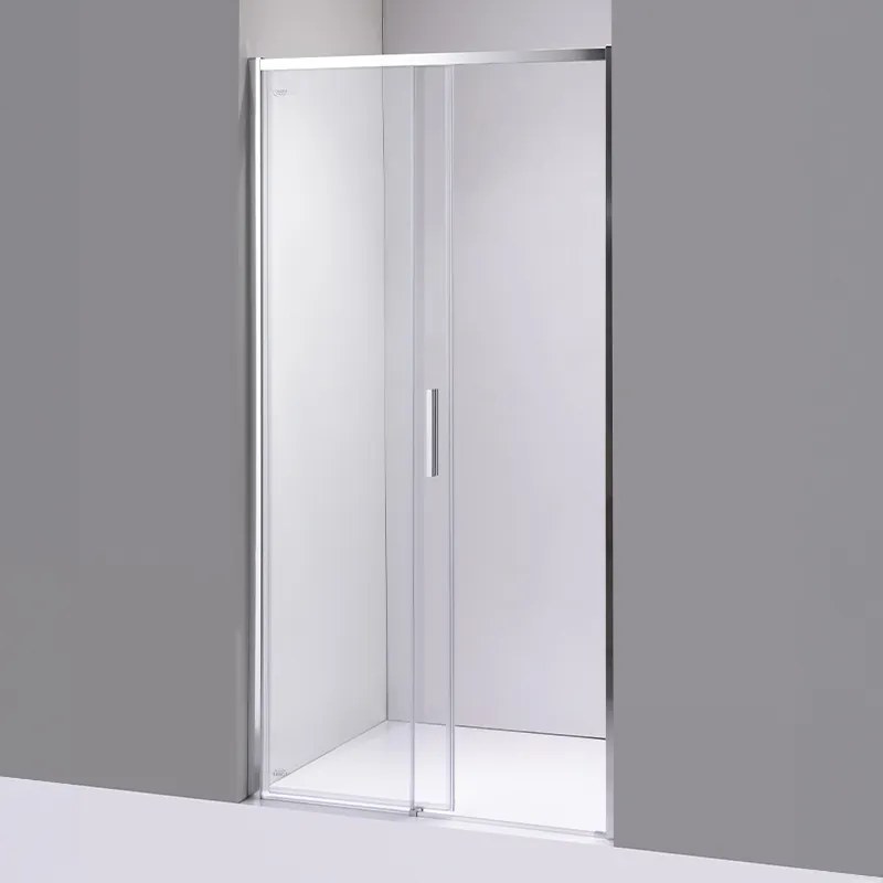 BPS-koupelny Posuvné sprchové dveře PD-NOCR HYD-5167 100 cm chrom/transparent pro instalaci do niky - bez vaničky