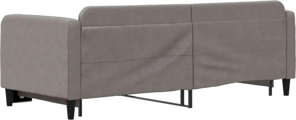 Válenda s přistýlkou taupe 80 x 200 cm textil 3196814