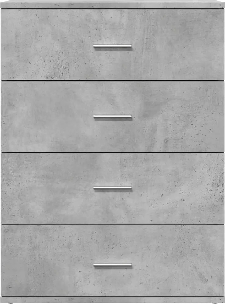 Příborníky 2 ks betonově šedé 60 x 39 x 80 cm kompozitní dřevo 3276626