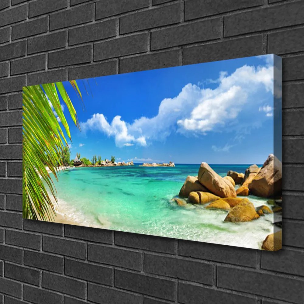 Obraz na plátně Moře Skály Krajina 100x50 cm