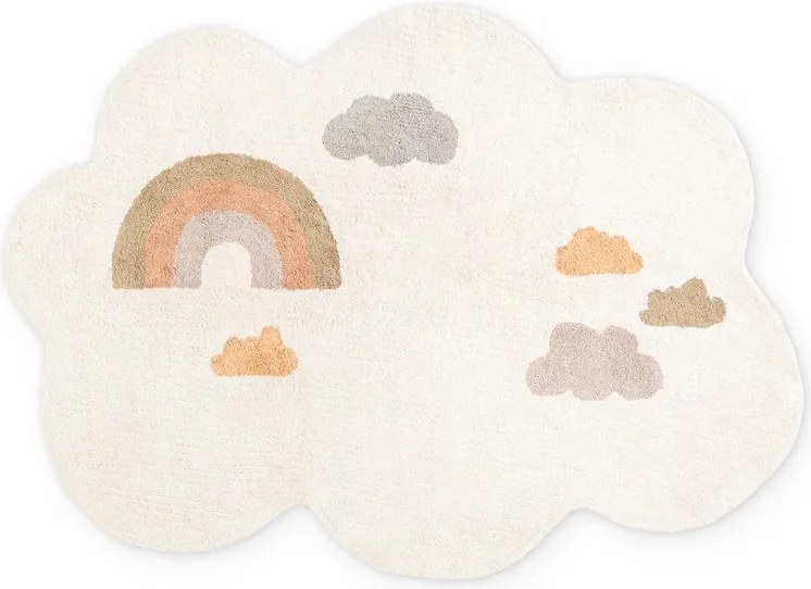 Krémový pratelný/ručně tkaný bavlněný dětský koberec 140x200 cm Snuggle Willy – Hanse Home Biano.cz