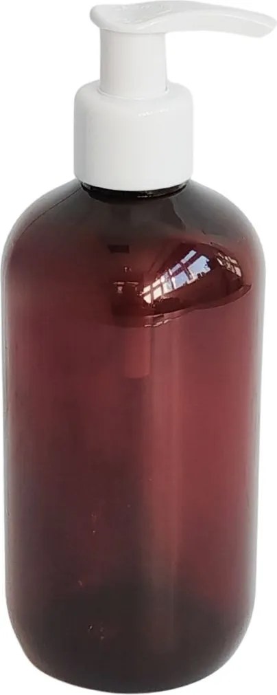 Dávkovač na mýdlo 300 ml hnědý s bílou pumpičkou BELA