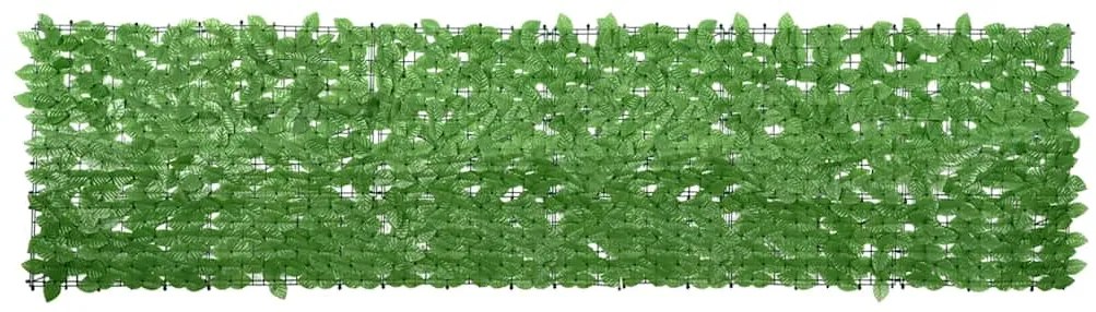 Balkónová zástěna se zelenými listy 300 x 75 cm 315495