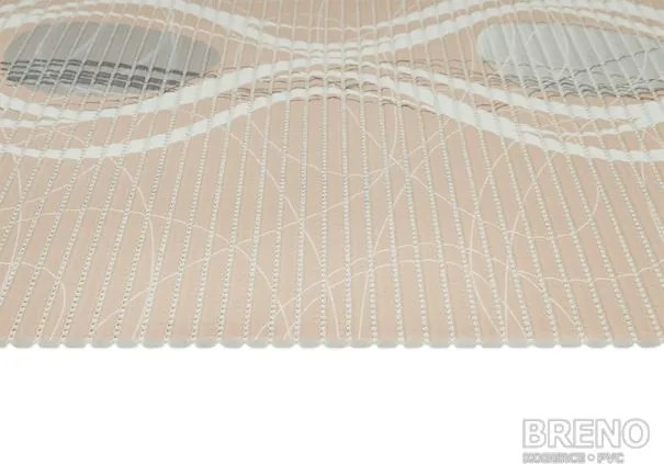 Breno Koupelnová pěnová předložka SOFTY-TEX 79838 abstraktní motiv, šíře 65 cm, Béžová/Vícebarevné