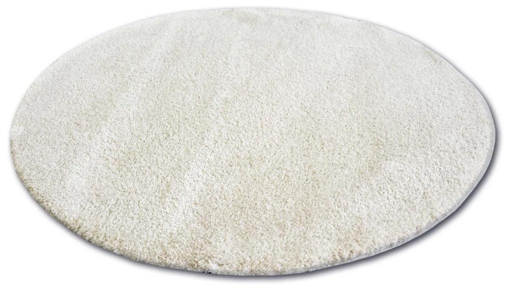 Dywany Lusczow Kulatý koberec SHAGGY MICRO karamelový, velikost kruh 80
