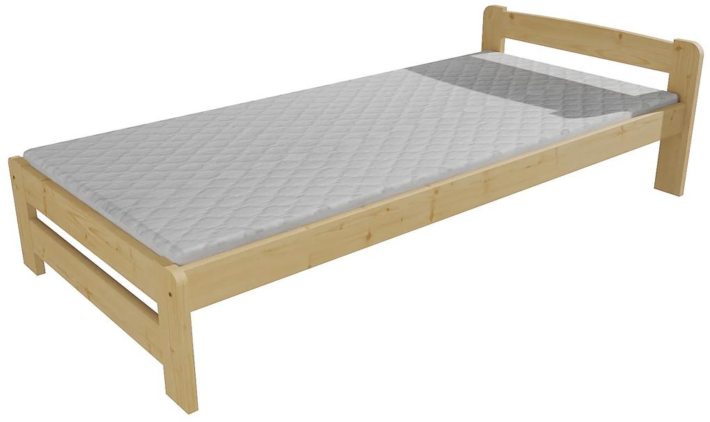Vomaks Jednolůžková postel VMK009B Rozměr: 100 x 200 cm, Barva: surové dřevo