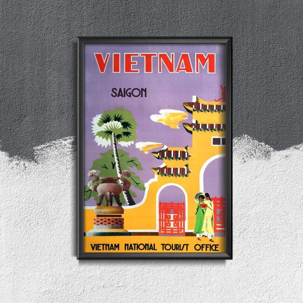 Plakát Vietnam saigon národní turista