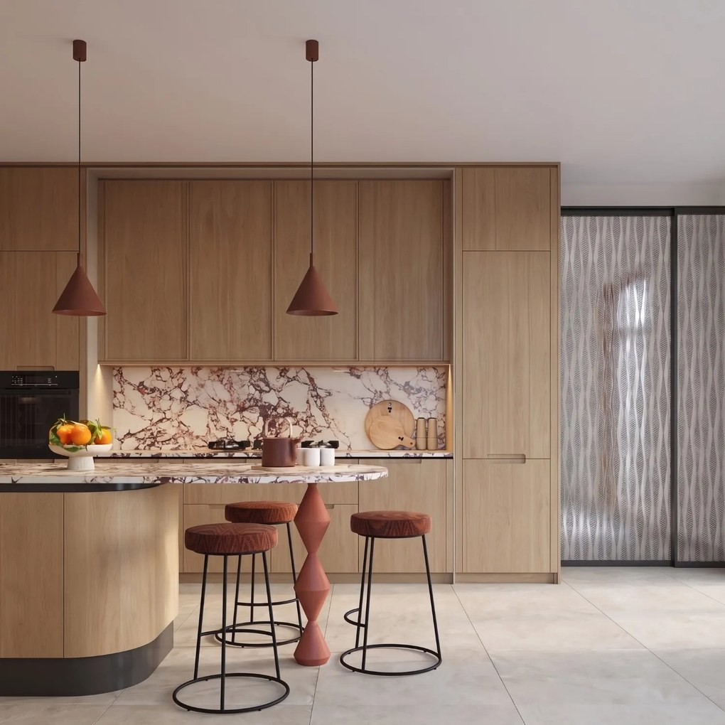 Sollux Lighting Závěsné svítidlo NOX 25 hnědé
