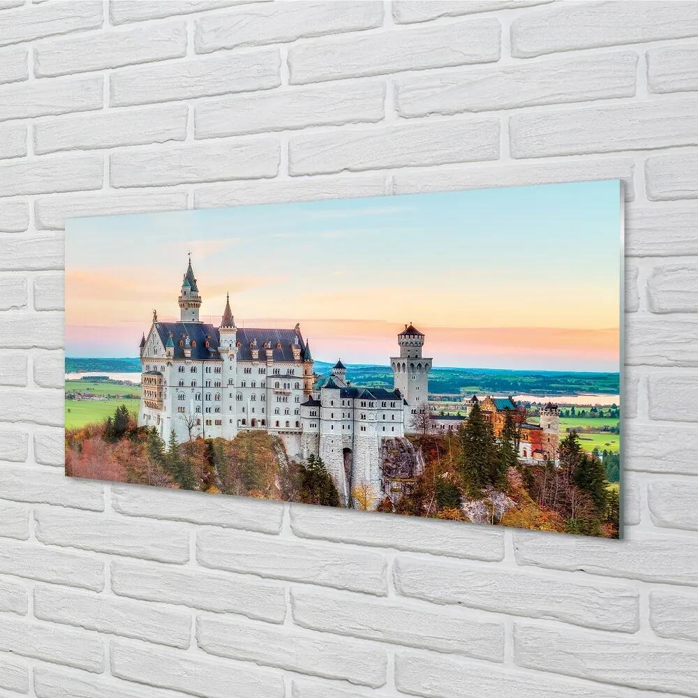 Obraz na skle Německo Castle podzim Munich 100x50 cm