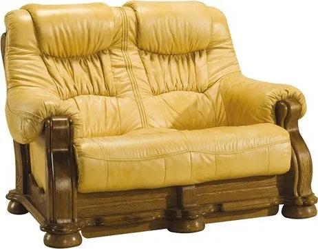 Casarredo - Komfort nábytek Dvoumístná pohovka CTIBOR I kůže | potah: Kůže S-21,barva: moření 01 bílá