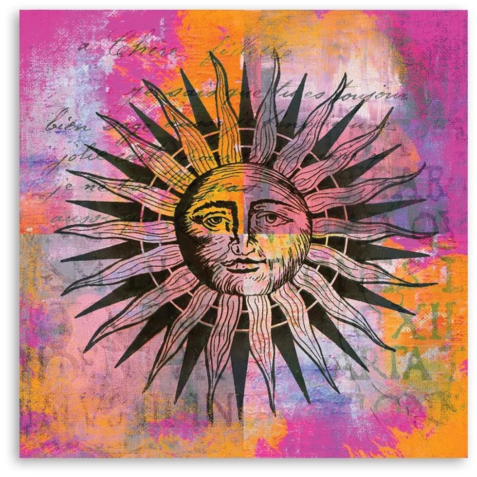 Gario Obraz na plátně Slunce s tváří - Andrea Haase Rozměry: 30 x 30 cm