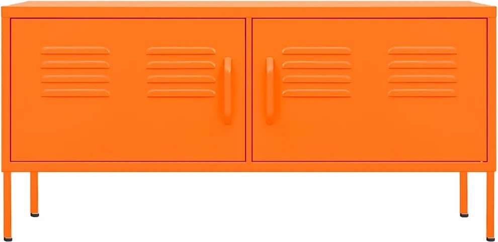 TV skříňka oranžová 105 x 35 x 50 cm ocel 336228