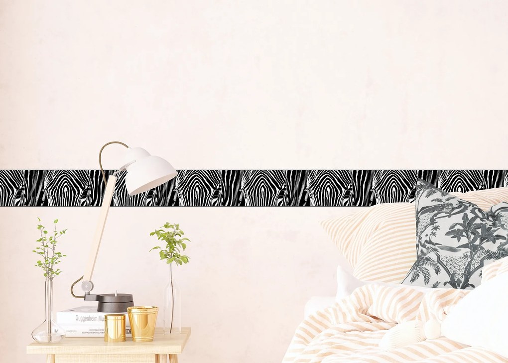 Samolepící bordura na zeď Zebra | 5 m x 13.8 cm | DWB8205