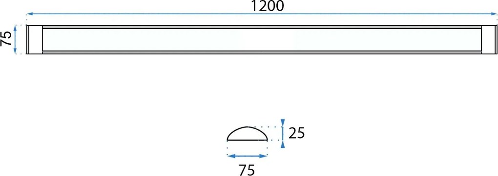 Toolight Rea, Panel LED 120cm Biały 35W, OSW-10242