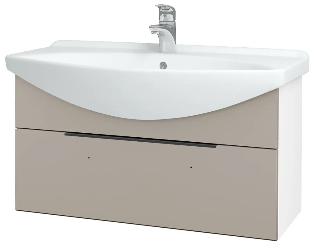 Dřevojas Koupelnová skříň TAKE IT SZZ 85 Varianta: N01 Bílá lesk / Úchytka T01 / D17 Colorado
