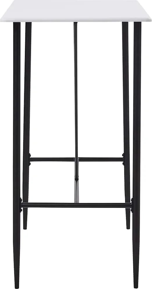 Barový stůl bílý 120 x 60 x 110 cm MDF 281547