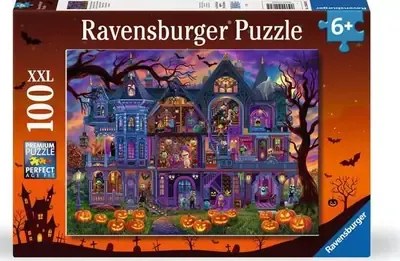 RAVENSBURGER Puzzle Párty v strašidelném domě XXL / 100 dílků