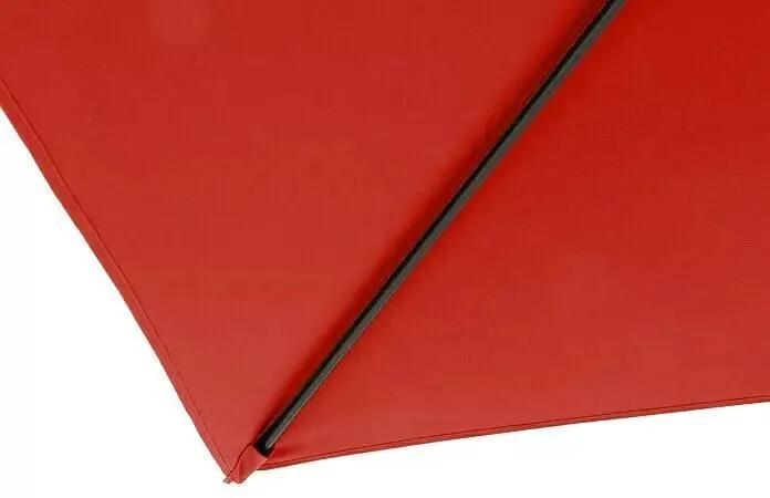 German Slunečník s boční nohou Toscana / 200 x 250 cm / naklápěcí / polyester / hliník / 180g/m² / šedá / červená