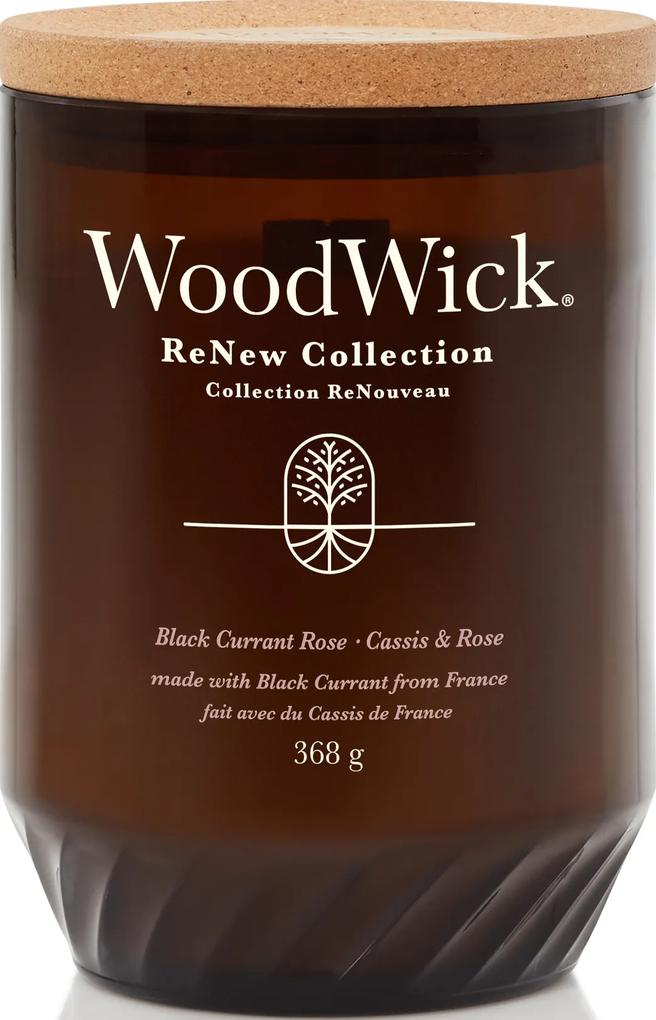 Svíčka ReNew WoodWick Black Currant & Rose velká