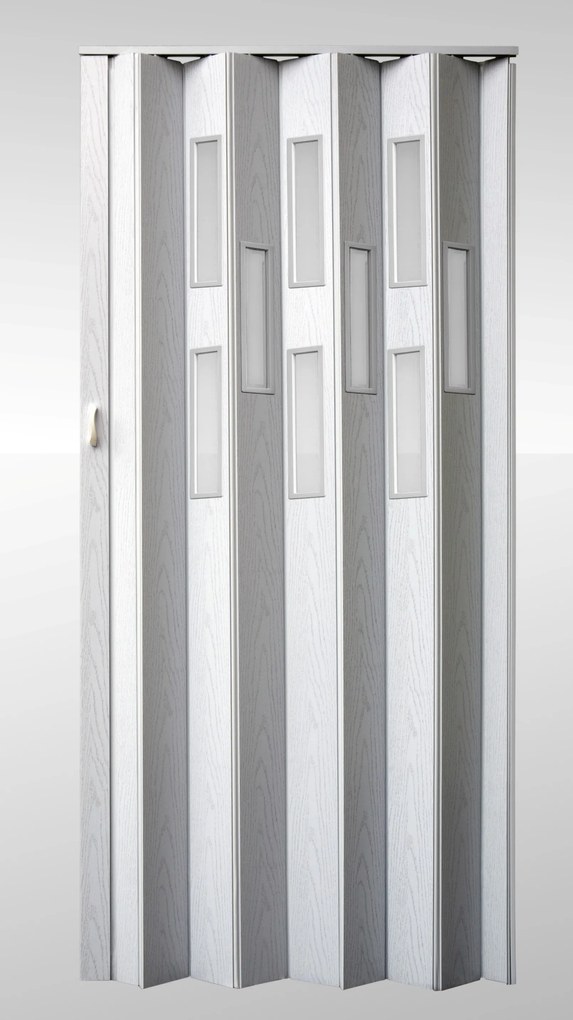 VIVALDI Shrnovací dveře prosklené Bříza 70cm