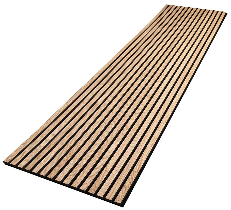 Dekorační obkladový SLAT panel akustic 27-14 Dub Olej MDF Natur 280cm x 60cm