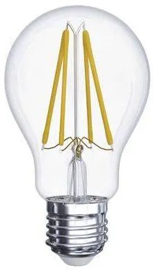 LED filamentová žárovka, E27, A60, 4W, 470lm, teplá bílá Emos Z74221