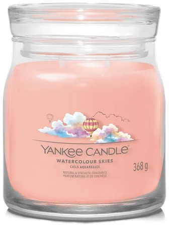 Yankee Candle vonná svíčka Signature ve skle střední Watercolour Skies 368g