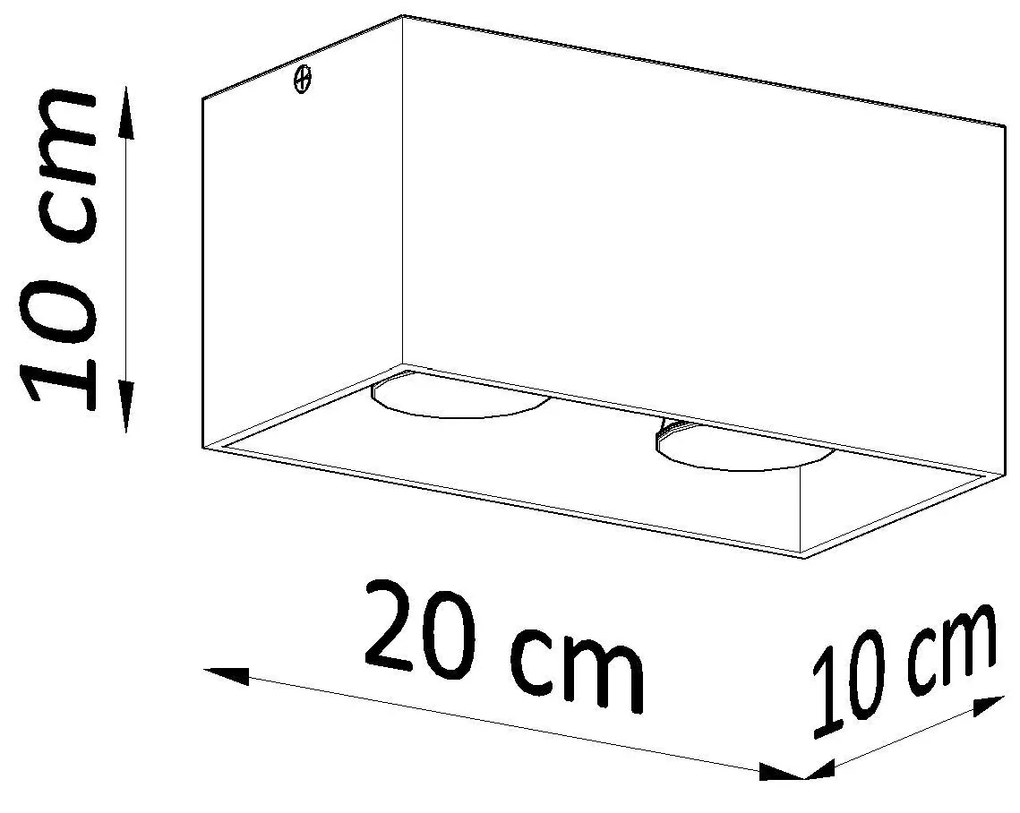 Stropní svítidlo QUAD bílé