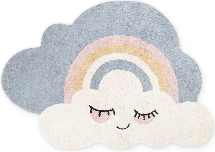 Krémový pratelný/ručně tkaný bavlněný dětský koberec 140x200 cm Snuggle Nappi – Hanse Home Biano.cz