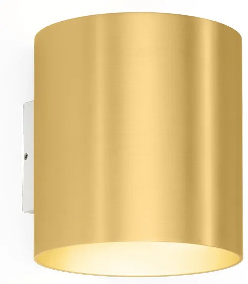 Nástěnné válcové svítidlo Ray Wall 4.0 Barva: Zlatá, Teplota chromatičnosti: 2700 Kelvinů