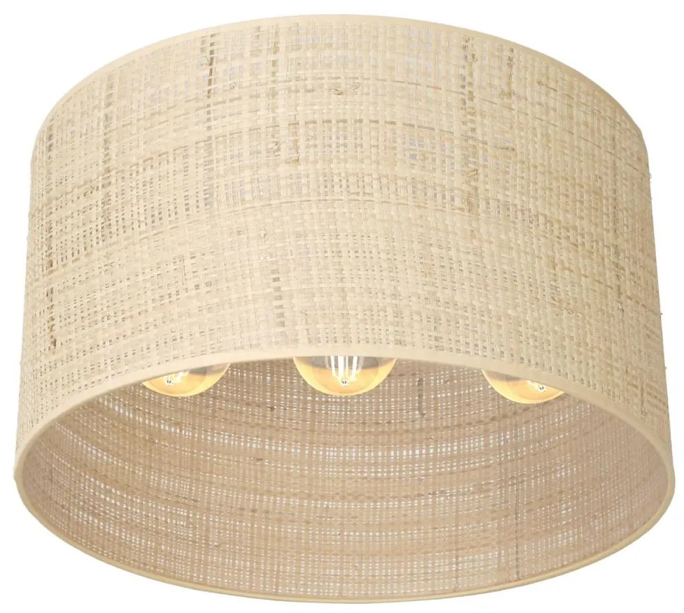 Luminex Lustr přisazený RATTAN 3xE27/60W/230V ratan LU5275