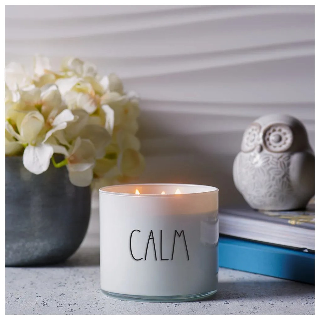 Goose Creek Candle svíčka Farmhouse CALM Vanilla & Rose Petals, 411 g