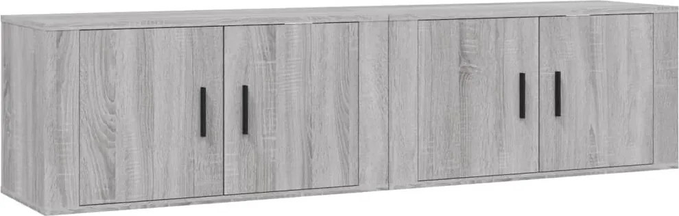 Nástěnné TV skříňky 2 ks šedé sonoma 80 x 34,5 x 40 cm 3188356
