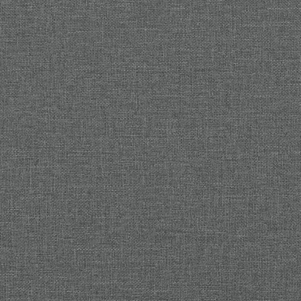 Lavice tmavě šedá 110 x 76 x 80 cm textil - Default Title