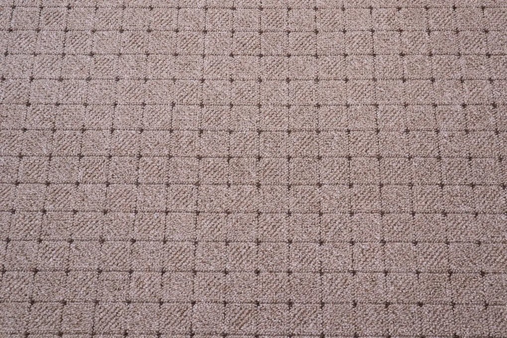 Condor Carpets, AKCE: 80x448 cm Kusový koberec Udinese béžový new - neúčtujeme odřezky z role - obšitý ze všech stran, šíře, béžová, filc, chodba / předsíň