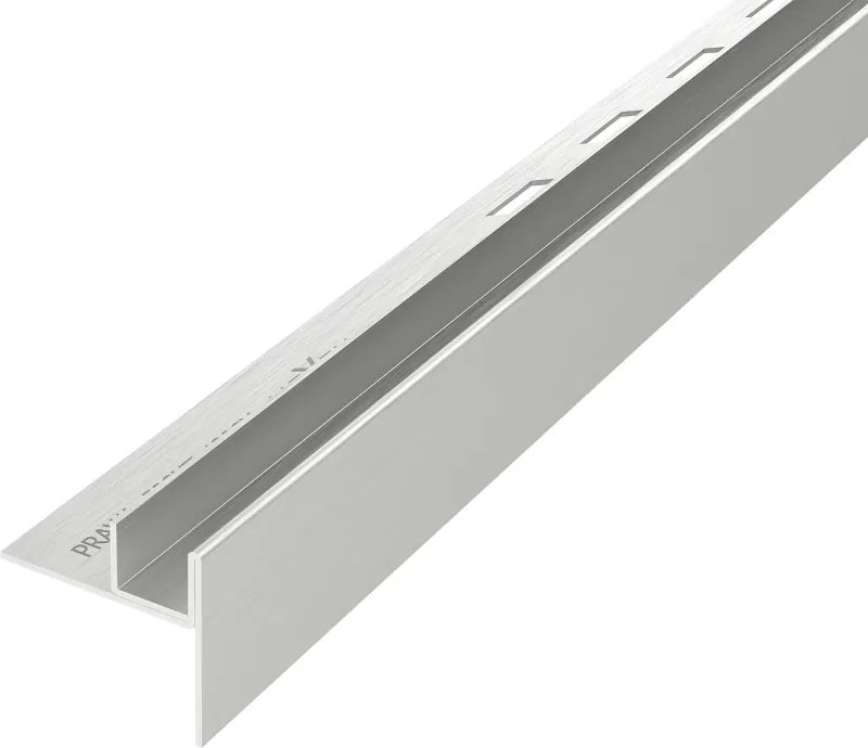 Mexen Line-B lišta na sklo 180 cm pravá, broušená ocel, 181004180R