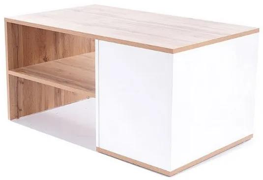 HELENA konferenční stolek, dub wotan/bílá