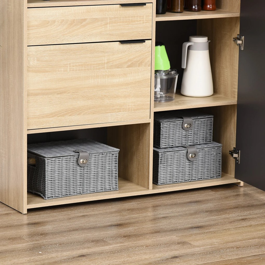 HOMCOM Úložné boxy sada 3 ks s víkem a přezkami 18L 12L 7L do obývacího pokoje Šedá