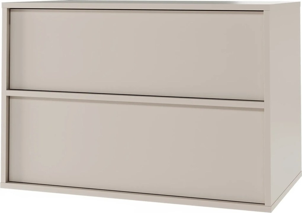 Závěsná skříňka pod umyvadlo Mossy s deskou 80 cm kašmírová