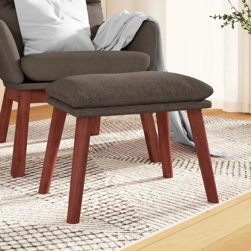 Podnožka taupe 45 x 29,5 x 35 cm textil 341466